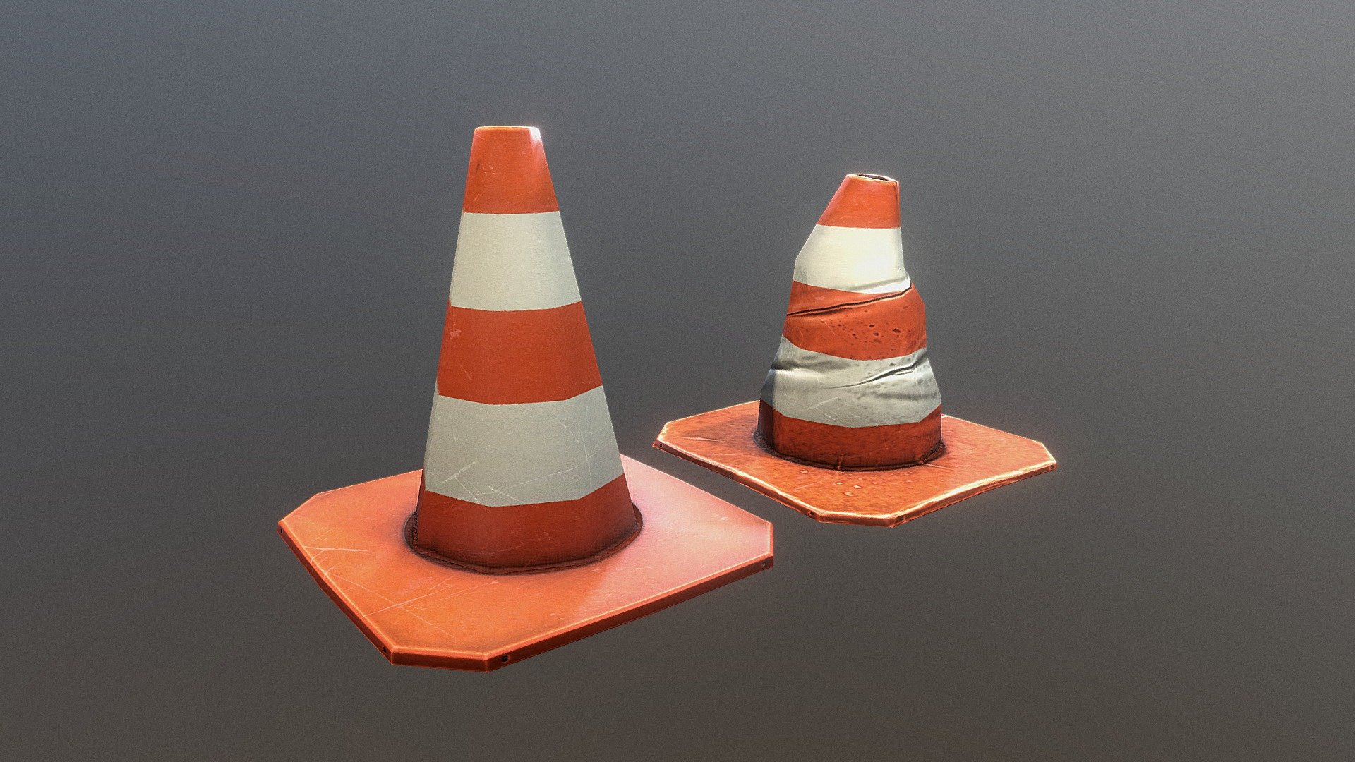 Traffic Cone - 3D model by imlon [2ca12d3] - Sketchfab