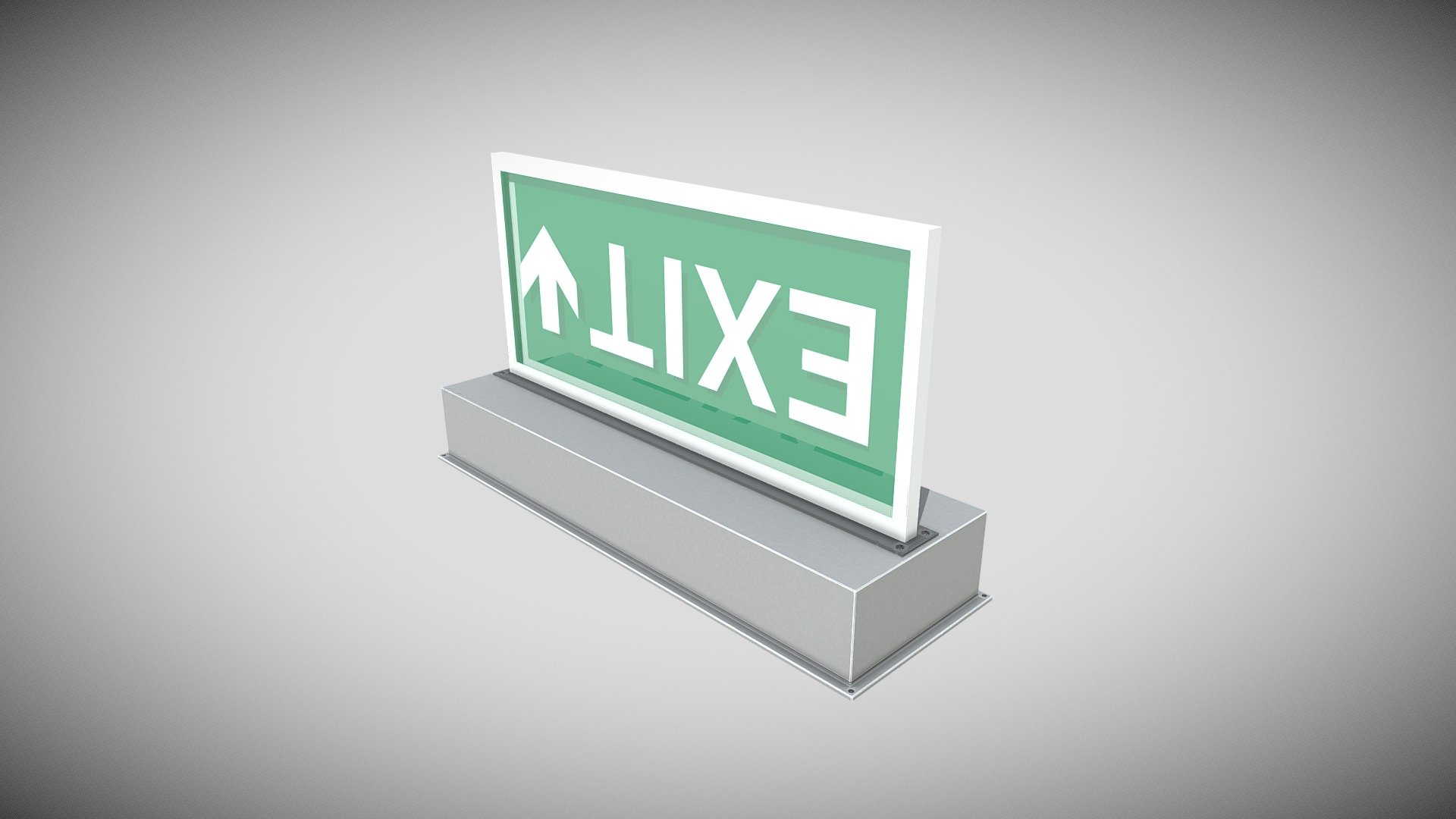 Exit Sign - Buy Royalty Free 3D model by MW-Models [2ca23e1 ...