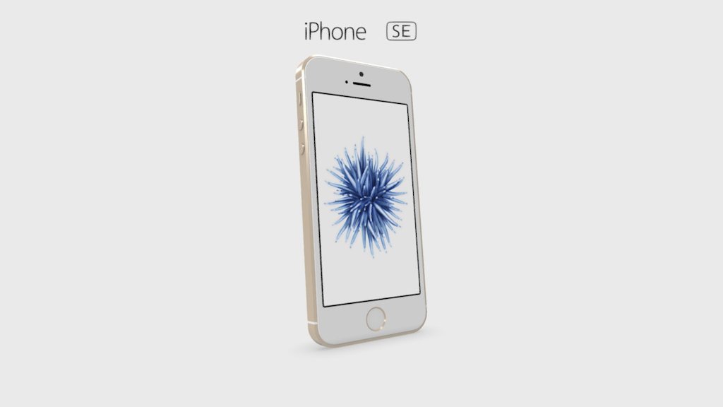 iPhone SE - 3D model by Virtual Studio (@virtualstudio) [2ca295a ...