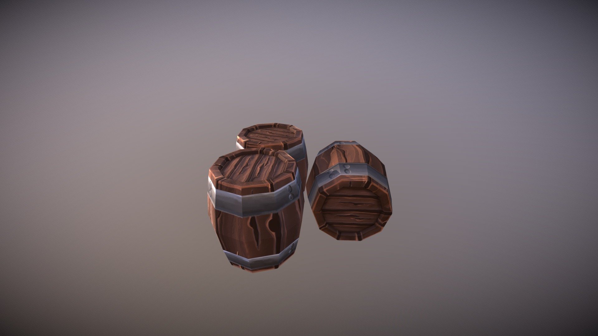 Hand Painted Barrels - 3D model by ToniH (@ToniHodges) [2ca8487 ...