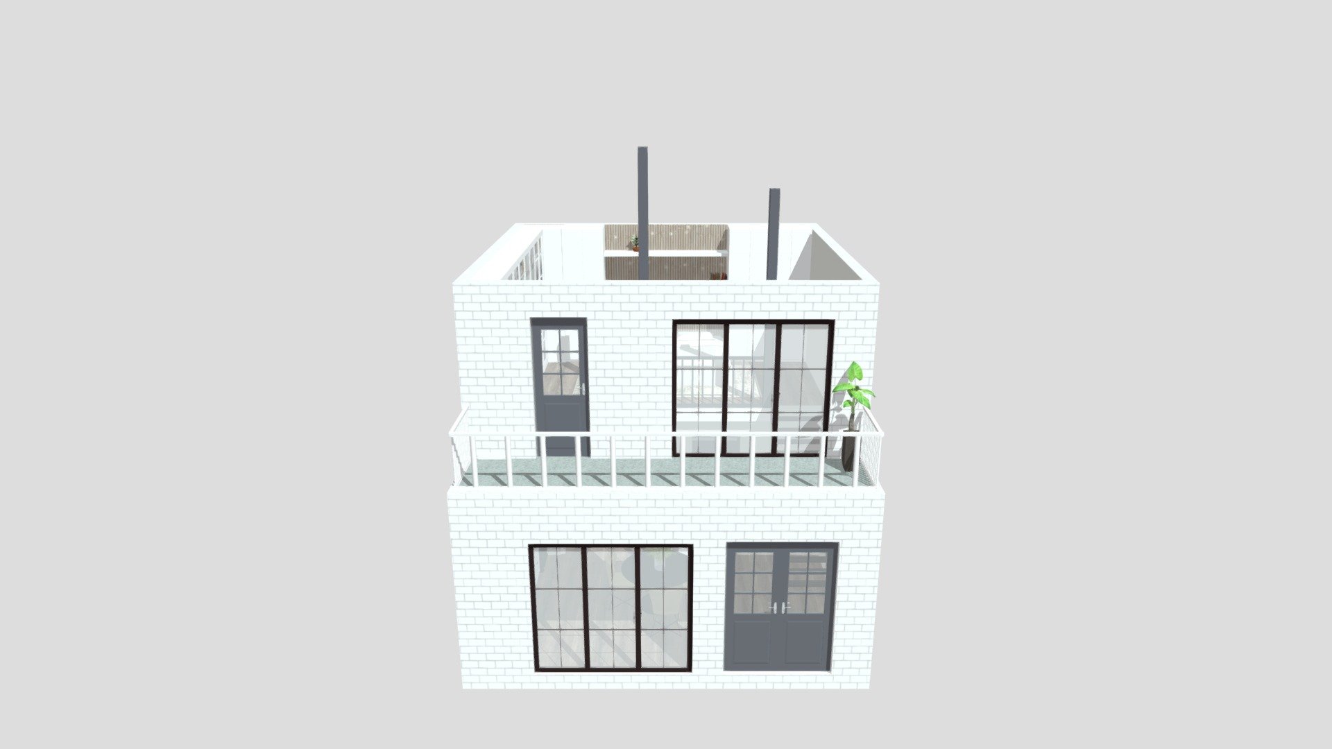 Small Home - Download Free 3D model by Home Design 3D (@homedesign3d ...