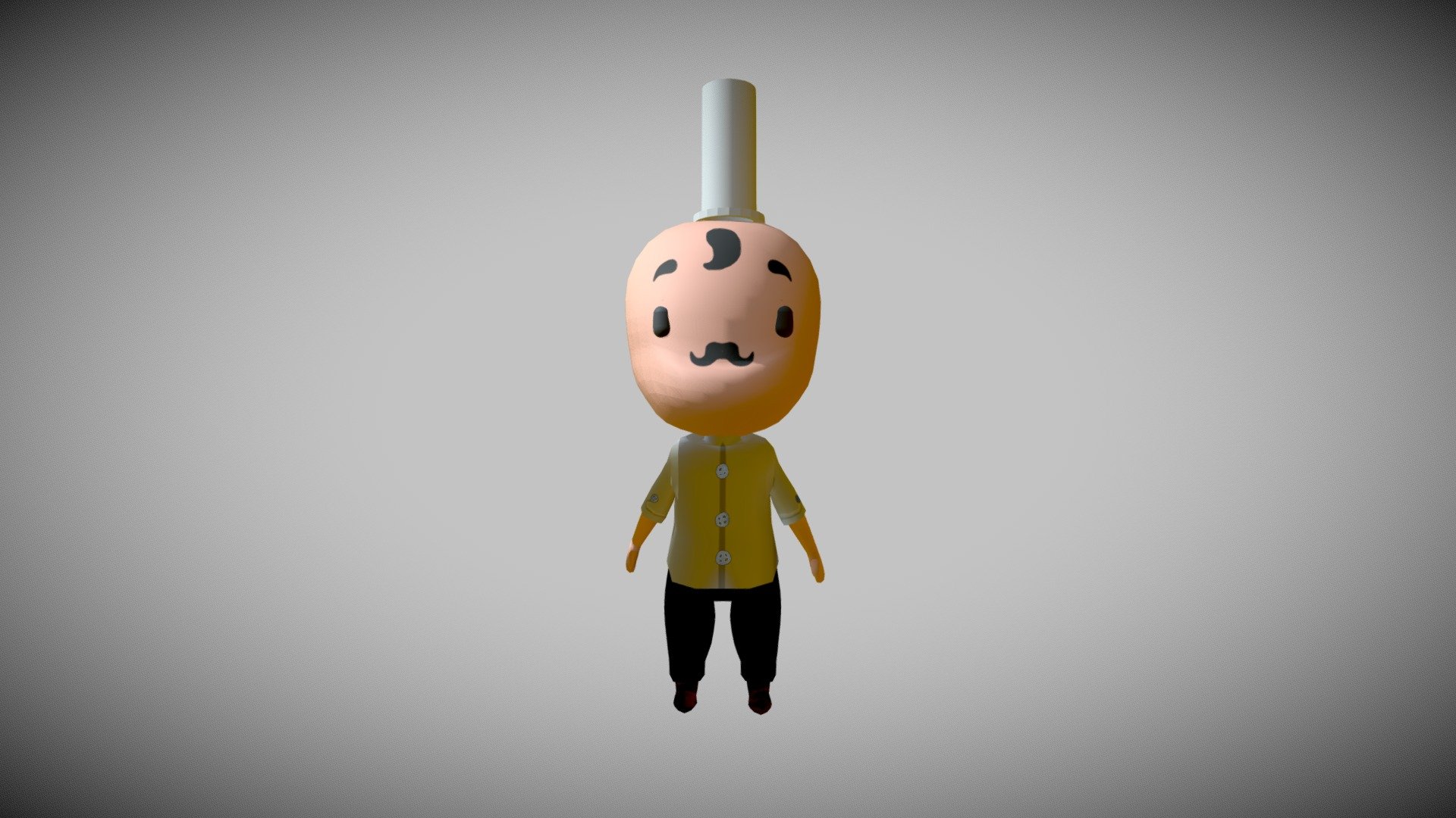 Tired chef animation - 3D model by Anton.eklund1 [2cacfa5] - Sketchfab