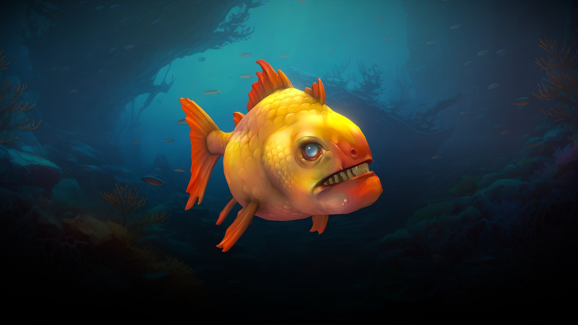 Stylized Piranha - 3D model by N-hance Studio (@Malice6731) [2cae6b5 ...