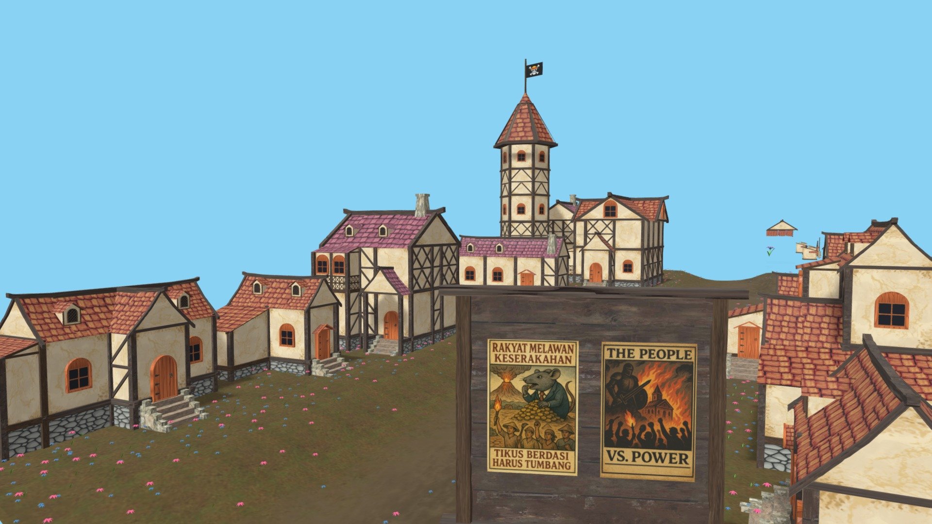 Medieval Modular House - Download Free 3D model by abuhaniffah1230 ...