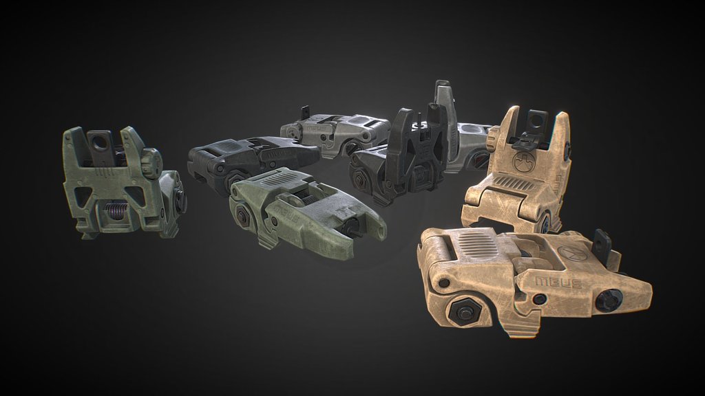 Magpul MBUS Gen 2 - 3D model by Michał Flodrowski (@WR5) [2caf51c ...