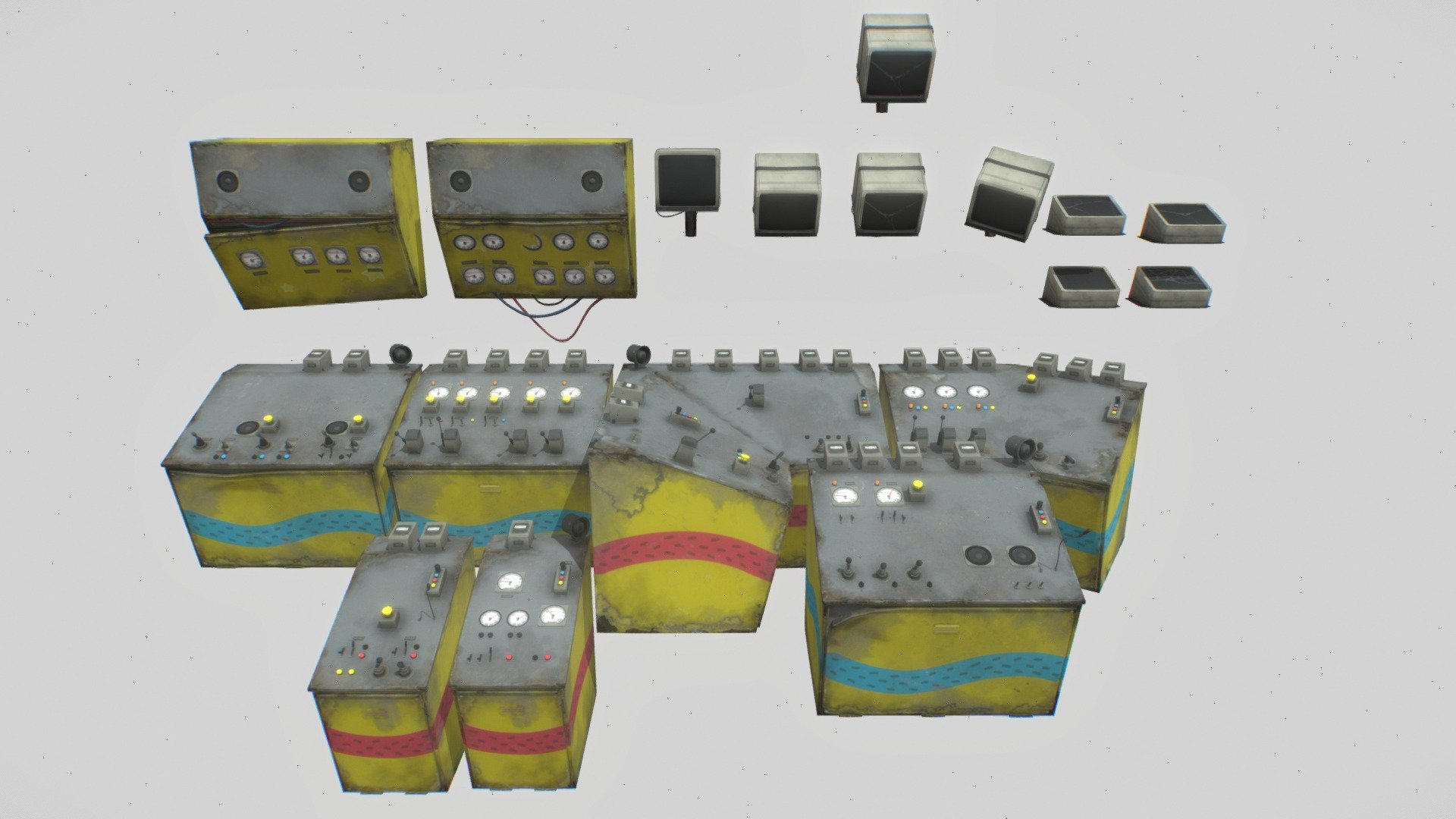 Poppy Playtime Controls Panel Pack C - Download Free 3D model by CatWeb ...