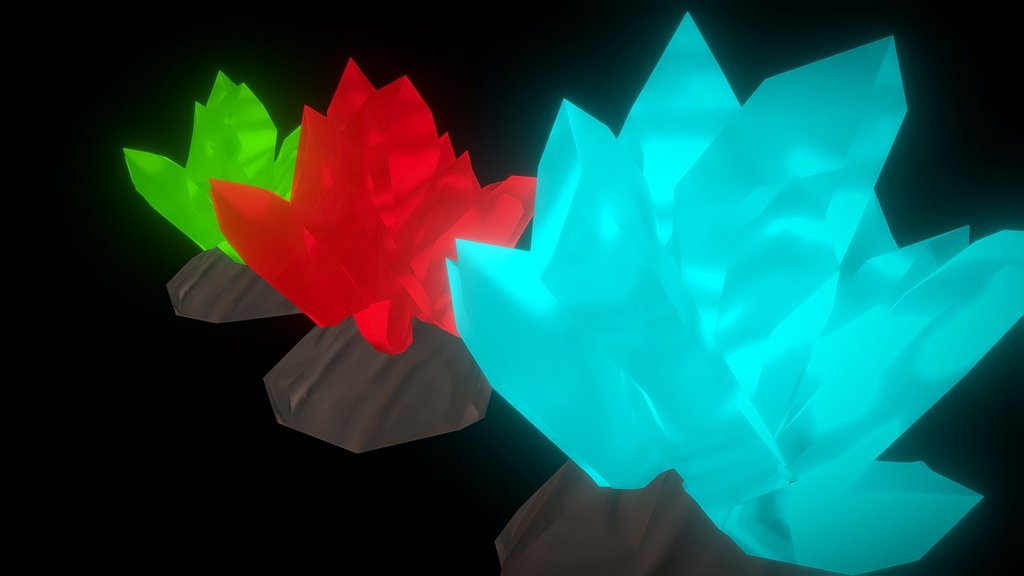 Crystals - Download Free 3D model by amdragg [2cb1c6d] - Sketchfab