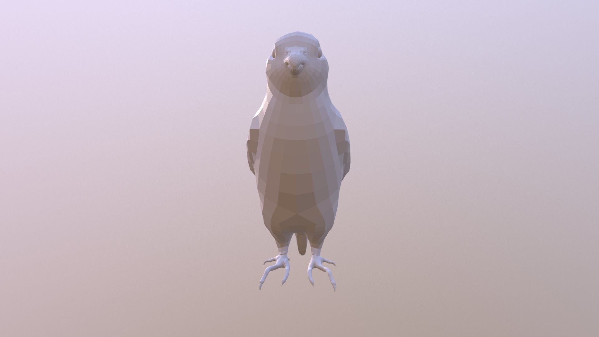 Birdy (full low mesh without texture) - 3D model by Pauline Charpentier ...