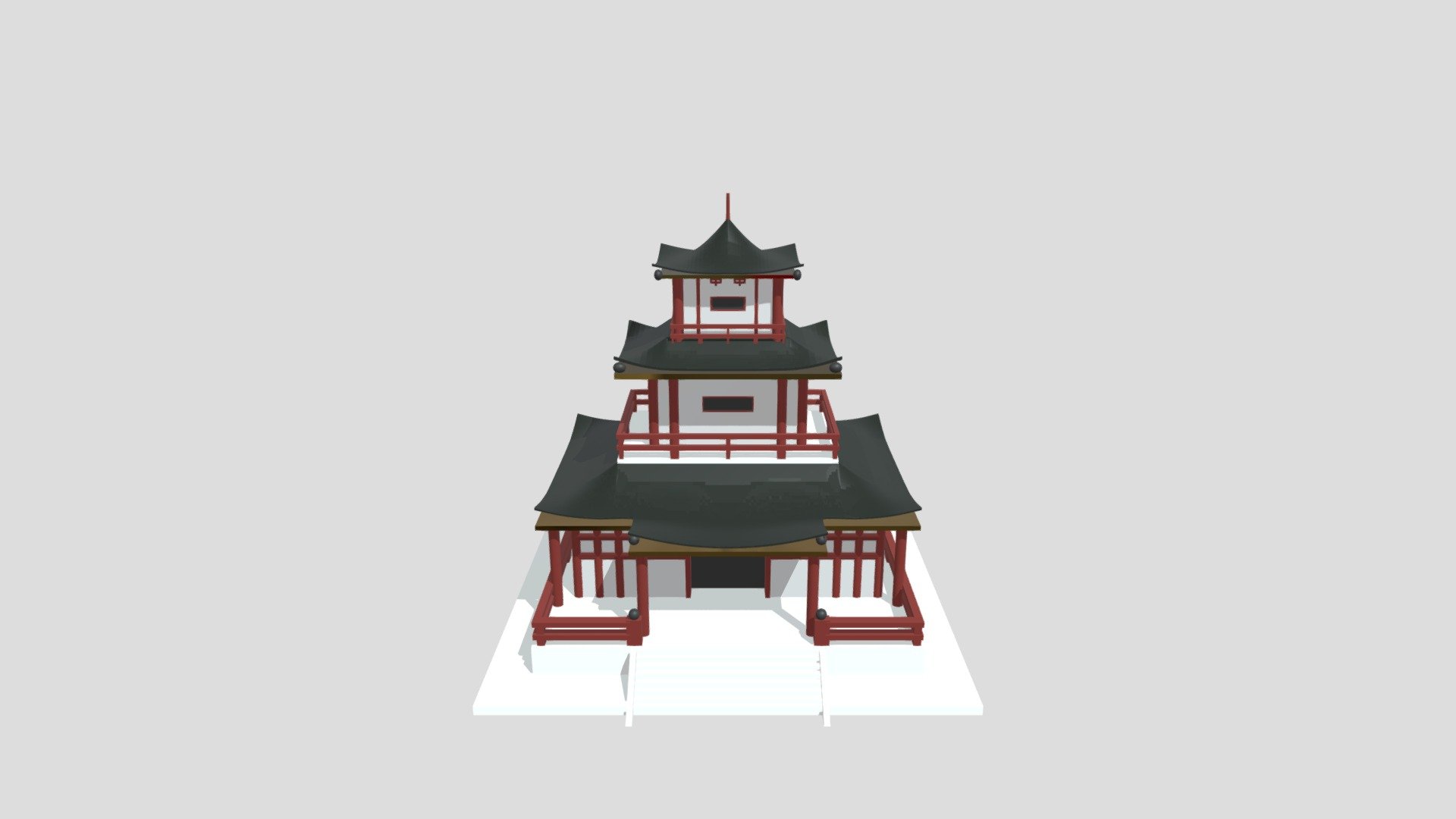 Temple Japanese Style - Download Free 3D model by mk (@marckrieger ...
