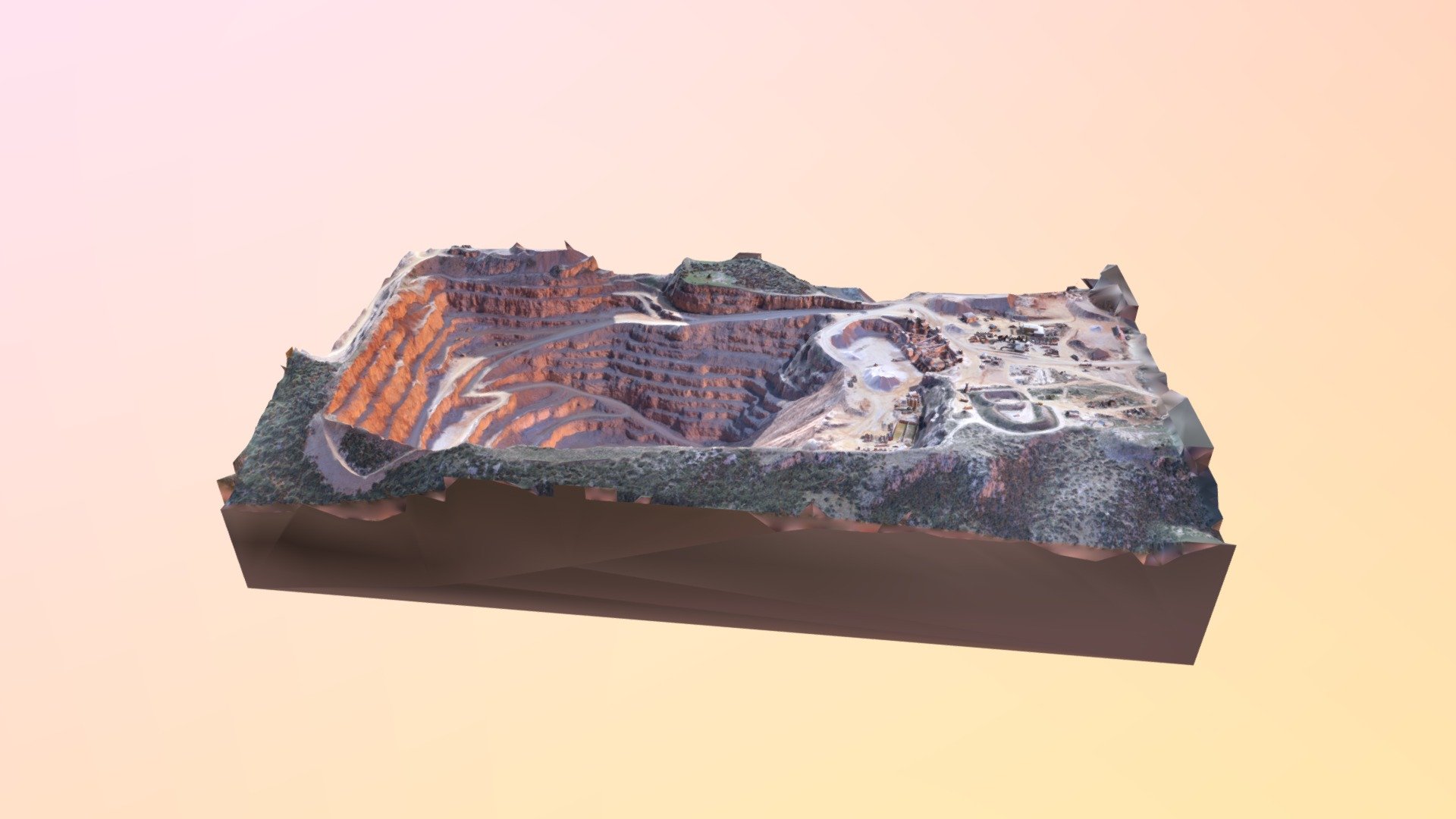 OPEN PİT QUARRY 11.07.2019 - 3D model by ienesaglam [2cb9eb4] - Sketchfab