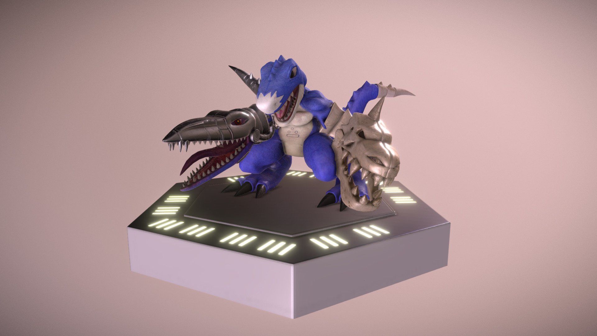 Deltamon - 3D model by MyrmyDon (@sanderjoemets) [2cbbe12] - Sketchfab