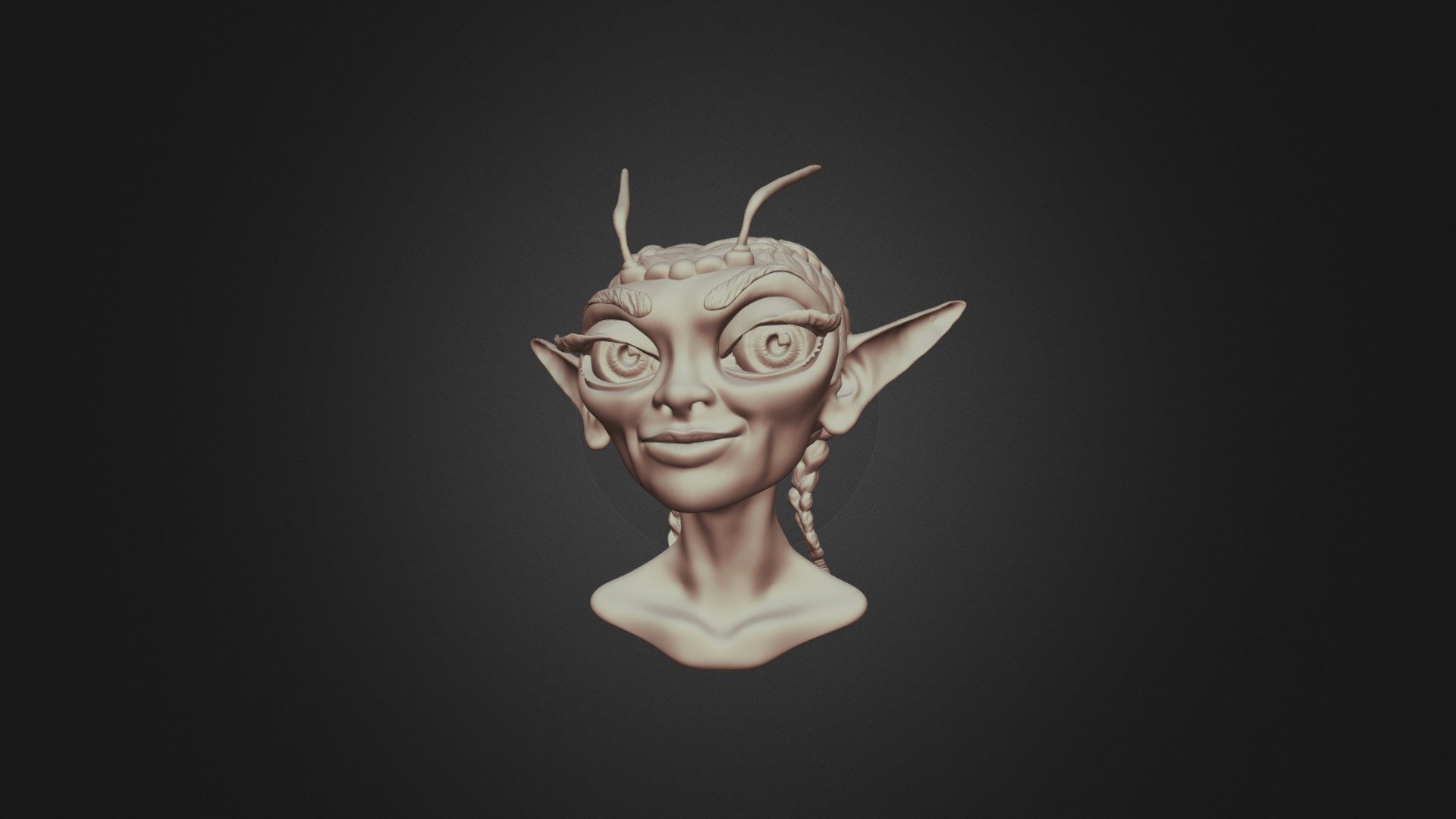 Fairy Smirk Expression - 3D model by dawnlonowski [2cbc87a] - Sketchfab