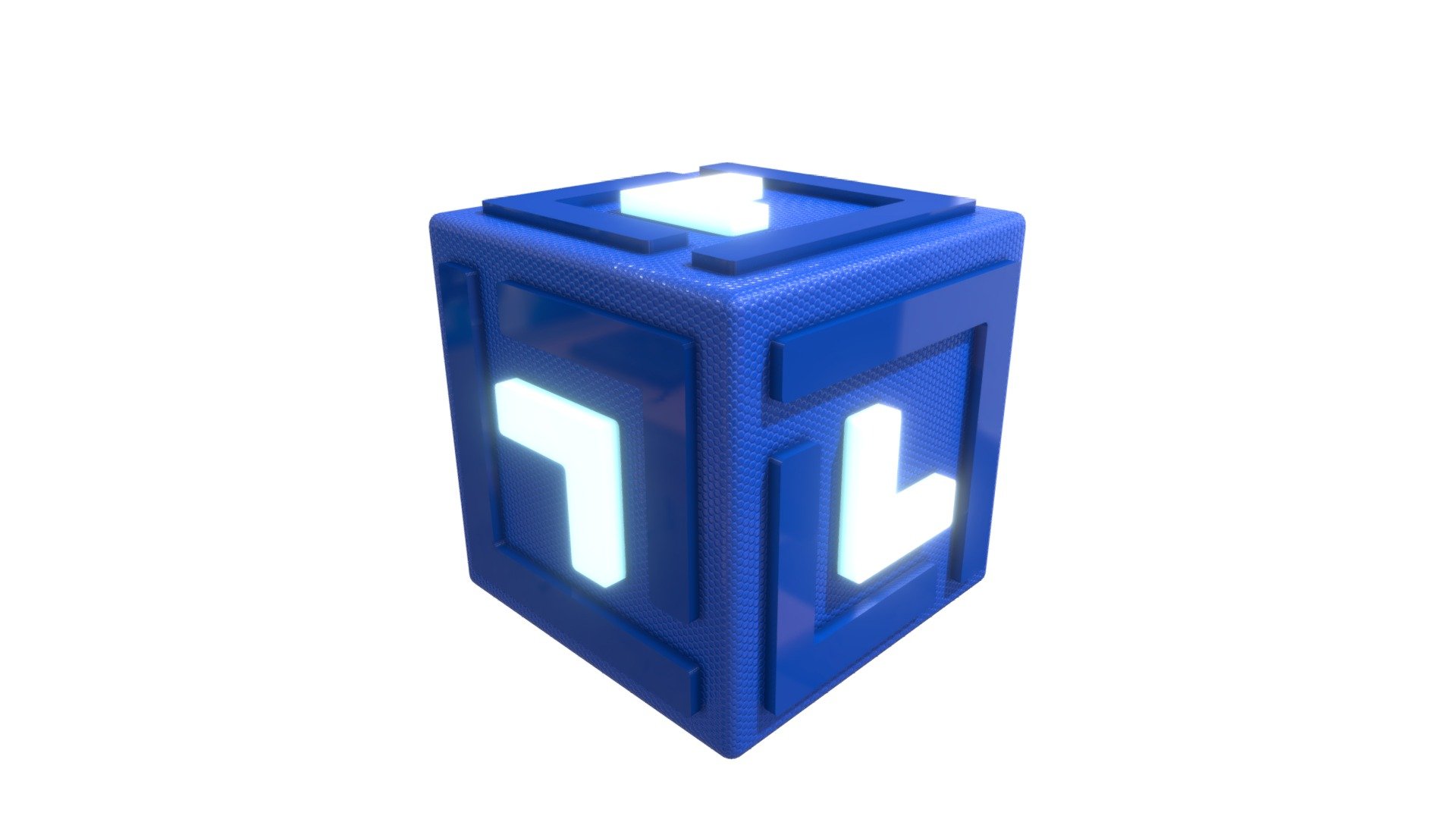 Blue Cube - 3D model by jstabe [2cbdba8] - Sketchfab