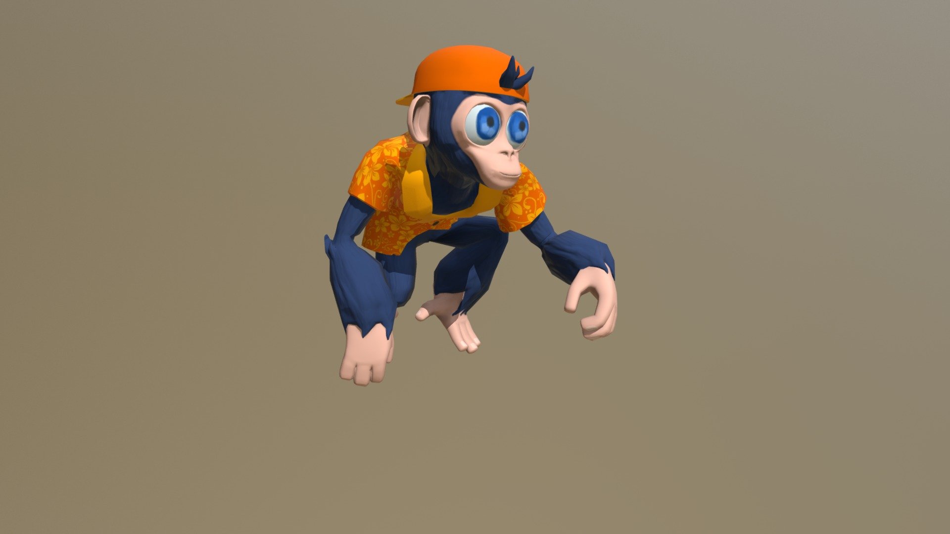 Chad The Chimp - 3D model by Joshua (@Valkyrjo) [2cbf7cd] - Sketchfab