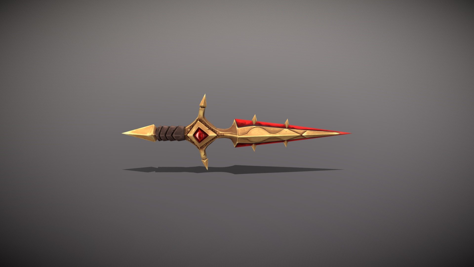 Stylized handpainted Low poly Game ready Weapon - 3D model by Stylized ...