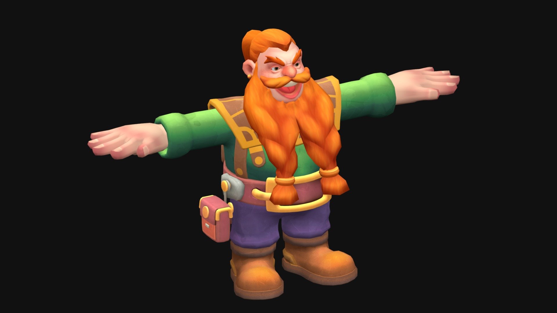 Dwarf Lowpoly - 3D model by furkansahinyilmaz (@furkansahinyilmaz2000 ...