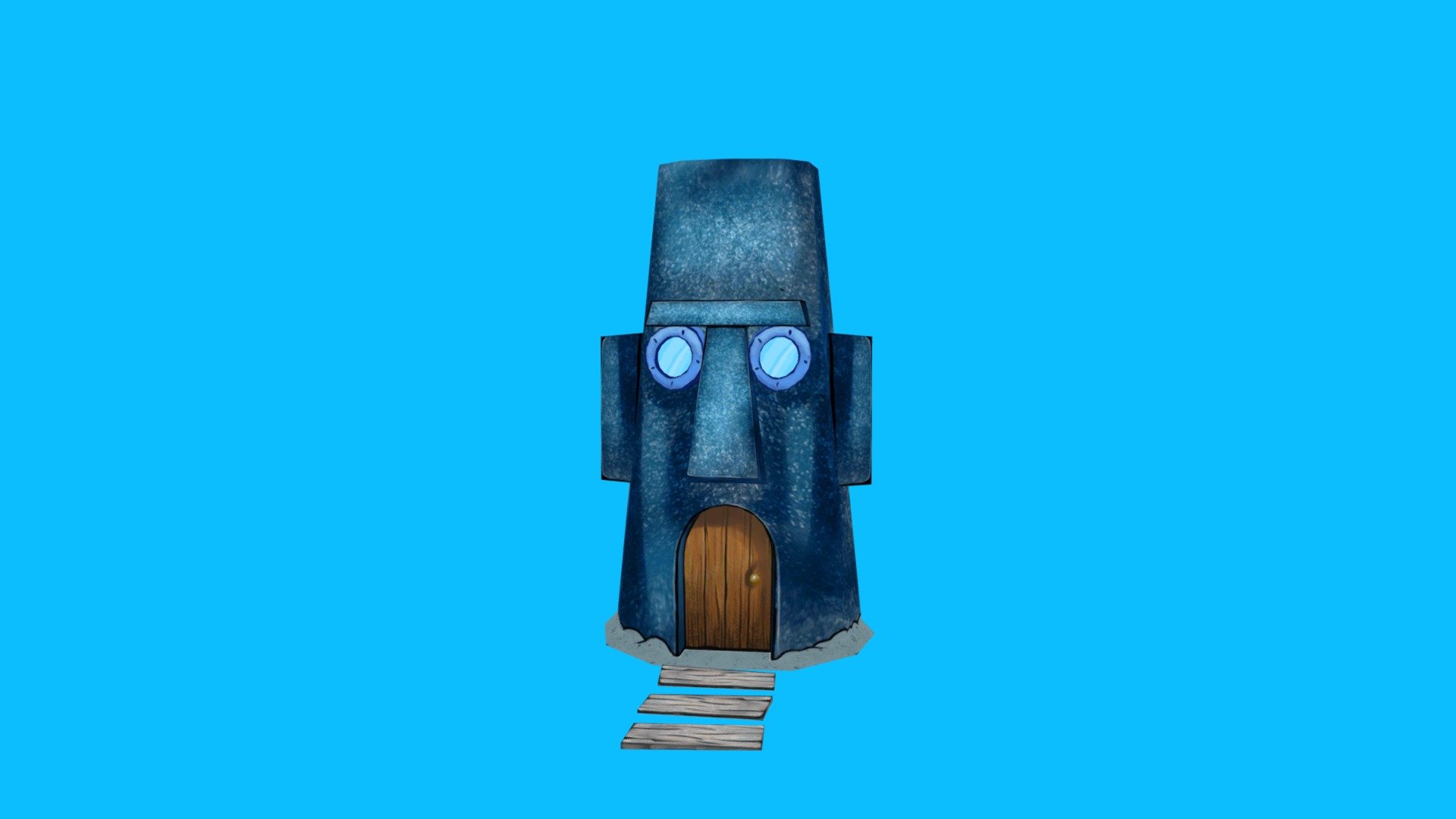 SpongeBob's Patty Pursuit - Squidward's House - Download Free 3D model ...