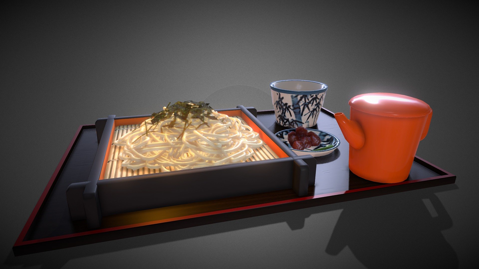 Soba Set Meal - Buy Royalty Free 3D model by animod [2cc96a5] - Sketchfab Store