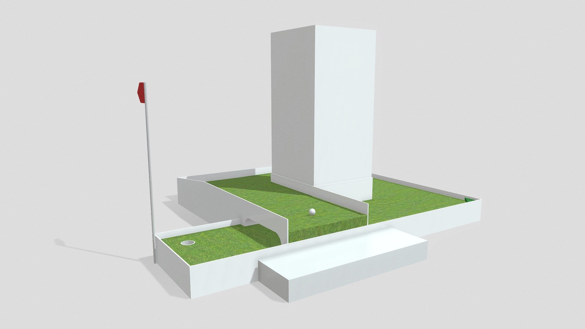 Mini Golf Module - Stand - Buy Royalty Free 3D model by CGBee (@cg.bee ...