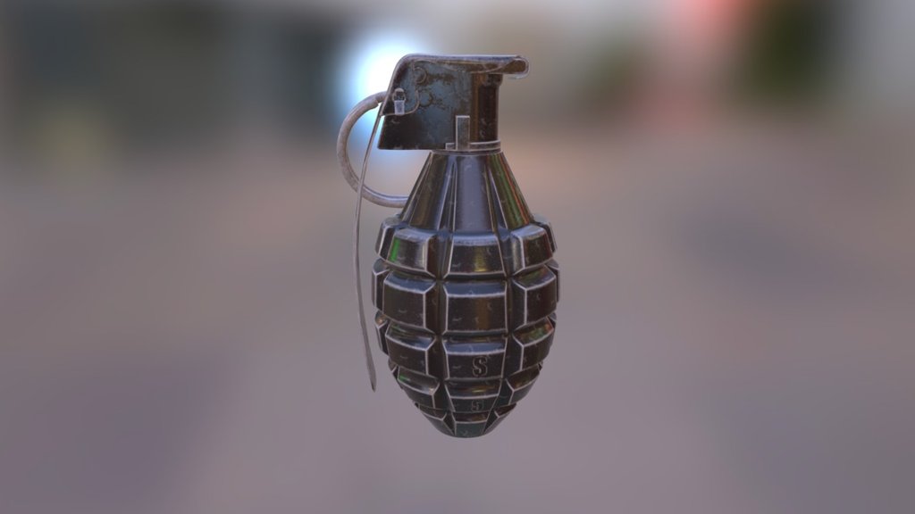 Hand grenade - 3D model by shelfer.craig [2ccb0dd] - Sketchfab