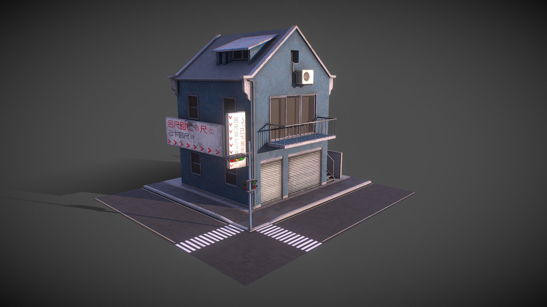 Modern Asian Building - 3D model by MohJeha (@mohjeha_) [2ccc628 ...