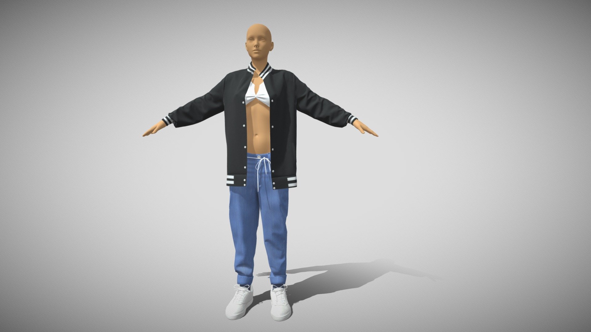 Female Outfit - Download Free 3D model by Ray (@Ray2492) [2cced0a ...