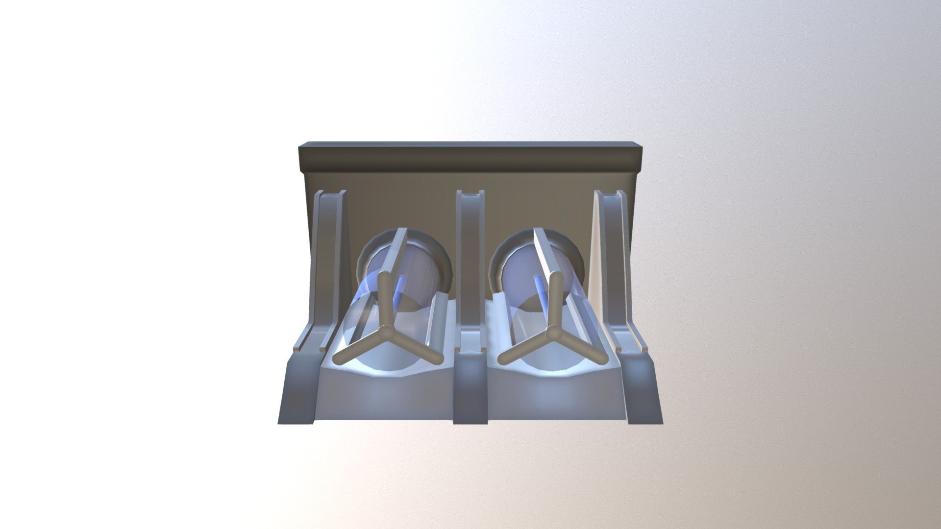 Futuristic Glass Botany Container - 3D model by mpitt [2ccfa48] - Sketchfab