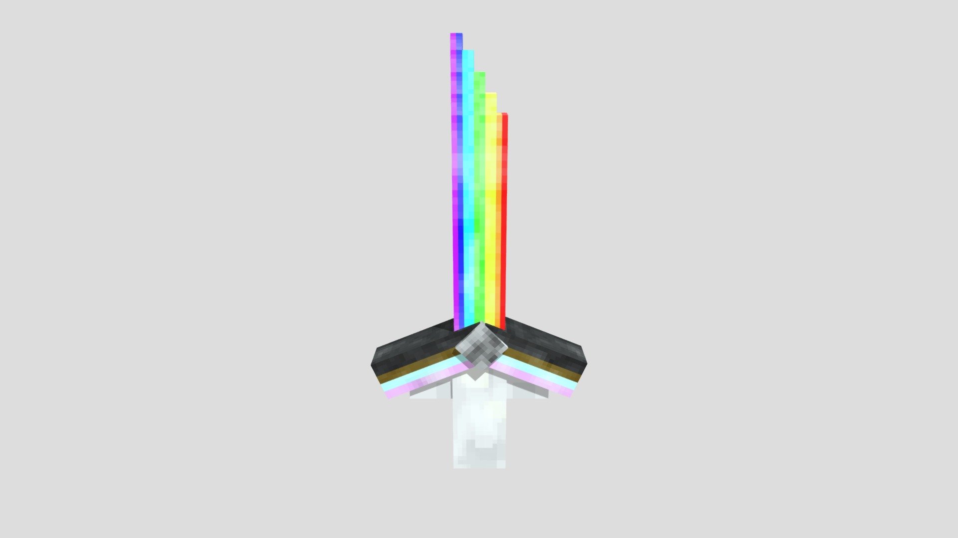 Rainbow sword - 3D model by Minfecraft [2cd1ac3] - Sketchfab