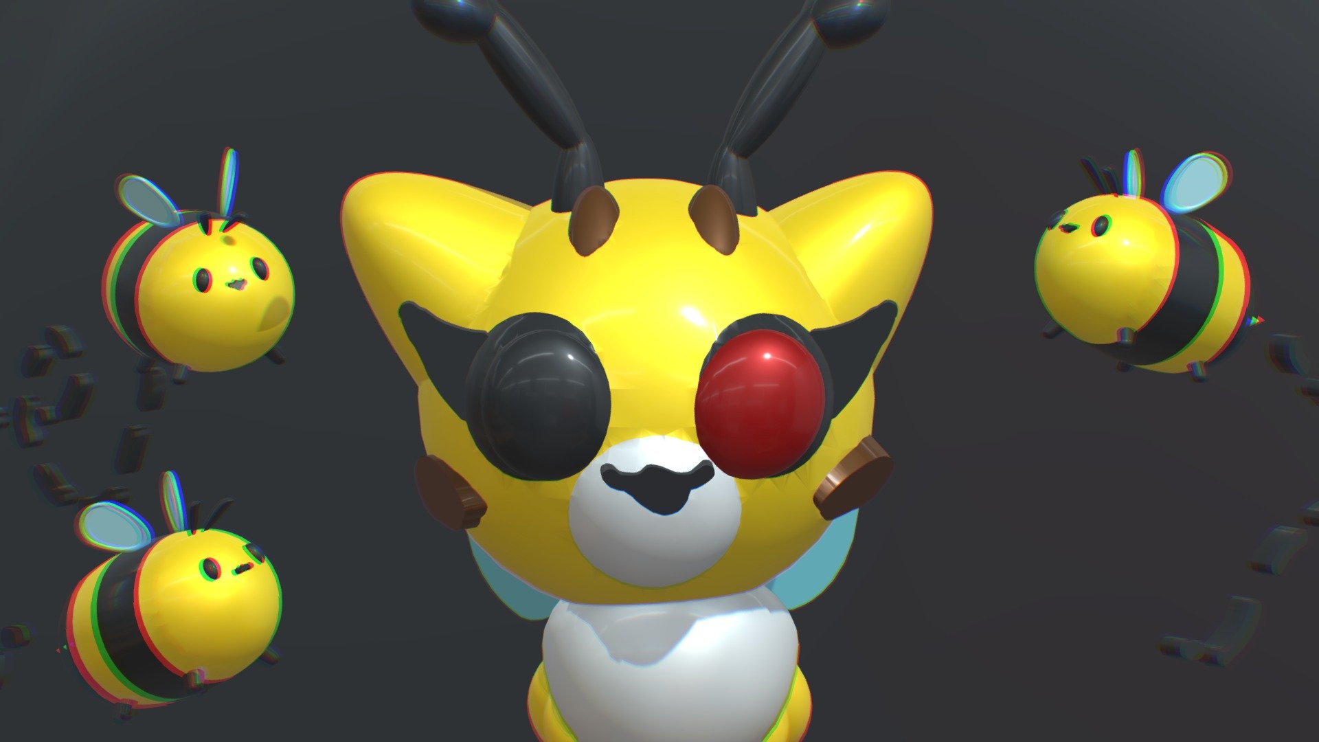 Death catbee - 3D model by Manha Bell (Cat bee) (@ManhaBell.Catbee ...
