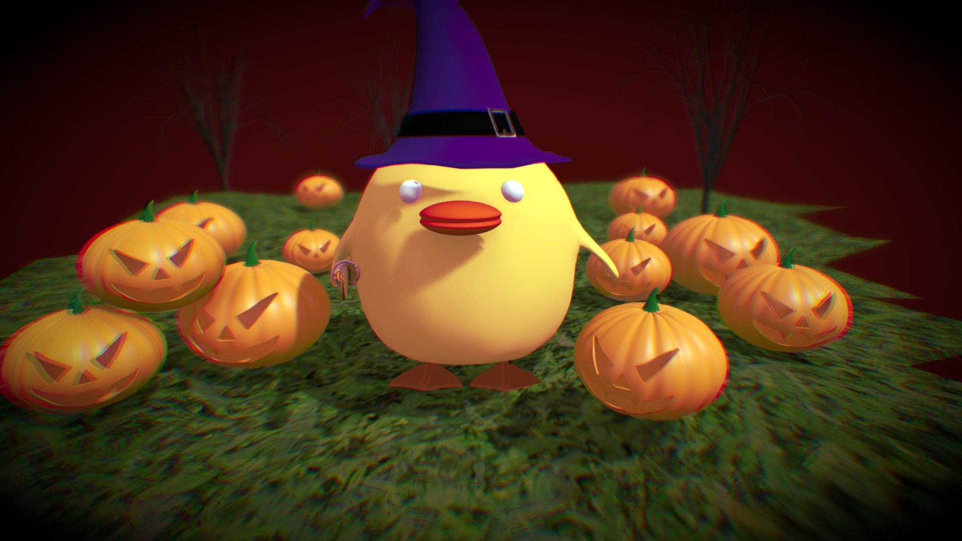 Halloween duck - 3D model by Pabluuu [2cd45a5] - Sketchfab