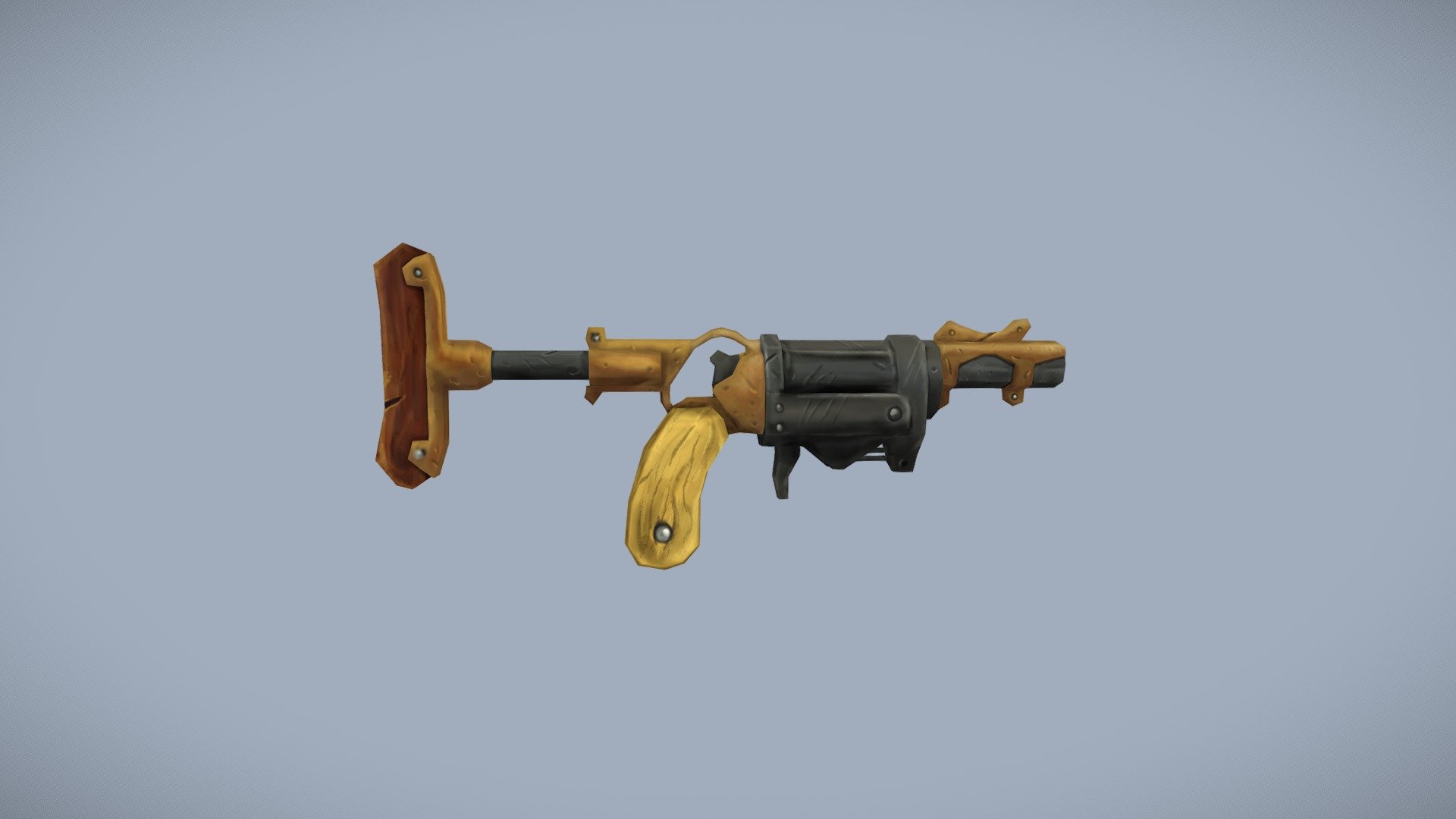 Gun - lowpoly - handpainted - Download Free 3D model by yaftia [2cd49a5 ...