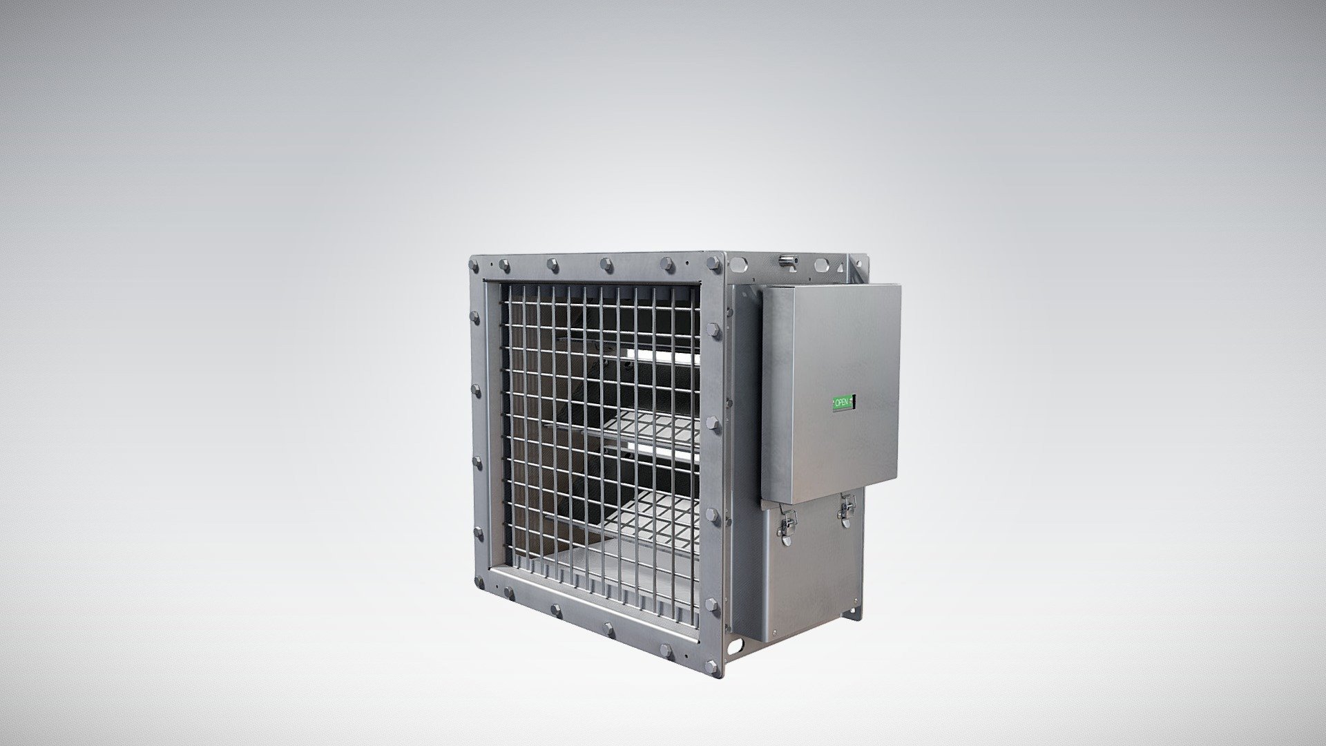 Halton - Blast protection damper - 3D model by Halton (@haltonmarine ...