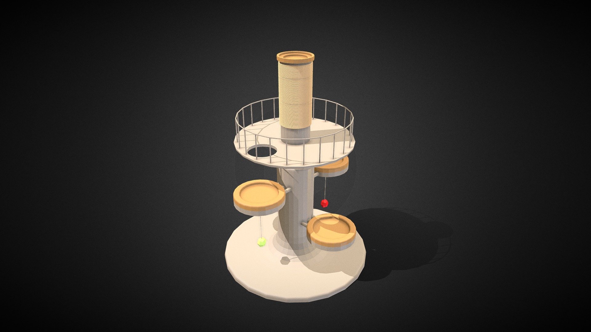 Cat climb column - 猫爬立柱 - Download Free 3D model by MrdT (@mrdt.club ...