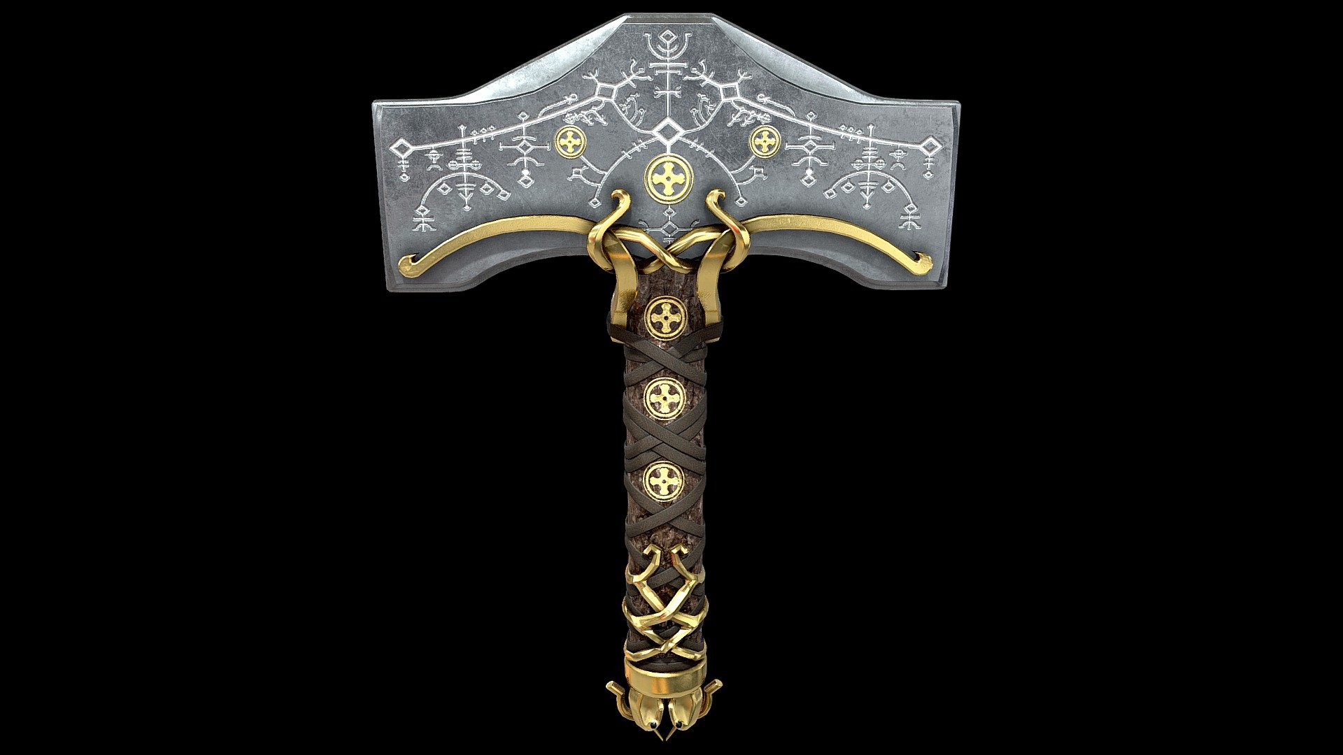 God of War Ragnarok Thor's Mjolnir - 3D model by julien29 [2cd8b2e ...