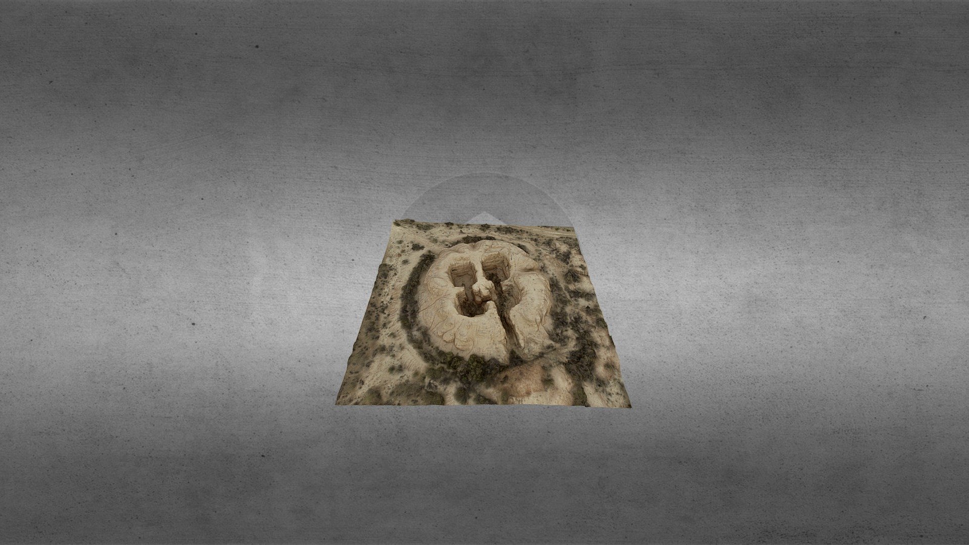Temple in Chirik Rabat ancient settlement - 3D model by Institute of ...