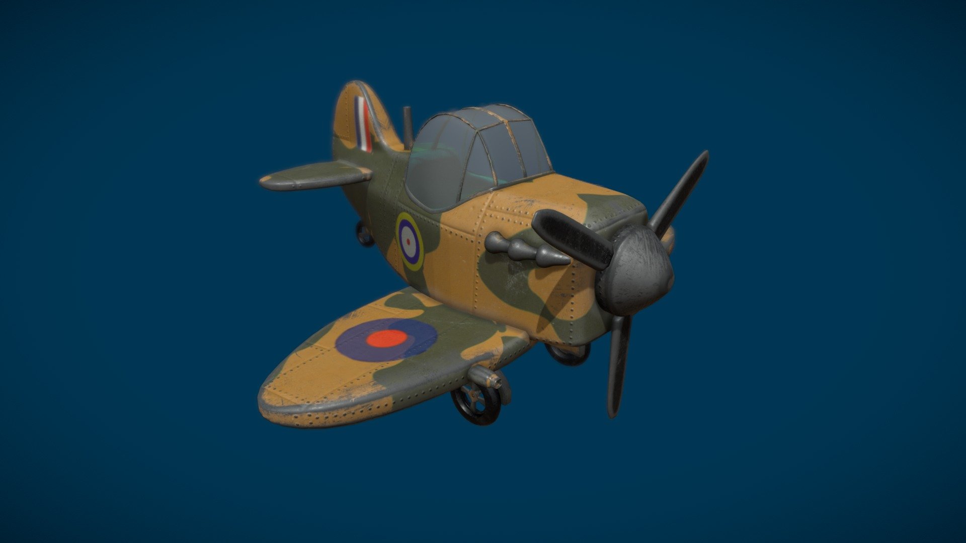 Spitfire Airplane - Stylised Design - Download Free 3D model by ...