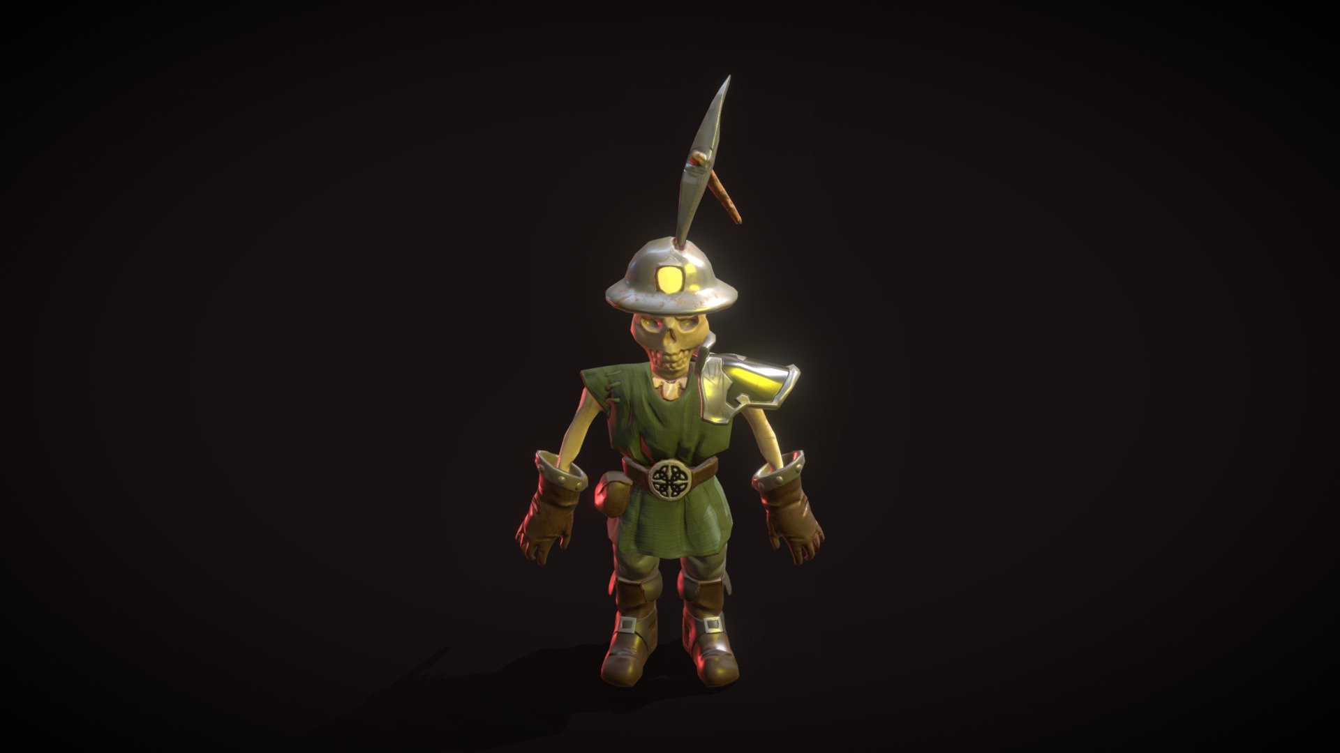 Dead Skeleton dwarf - 3D model by Ines.simeon [2ce06ee] - Sketchfab
