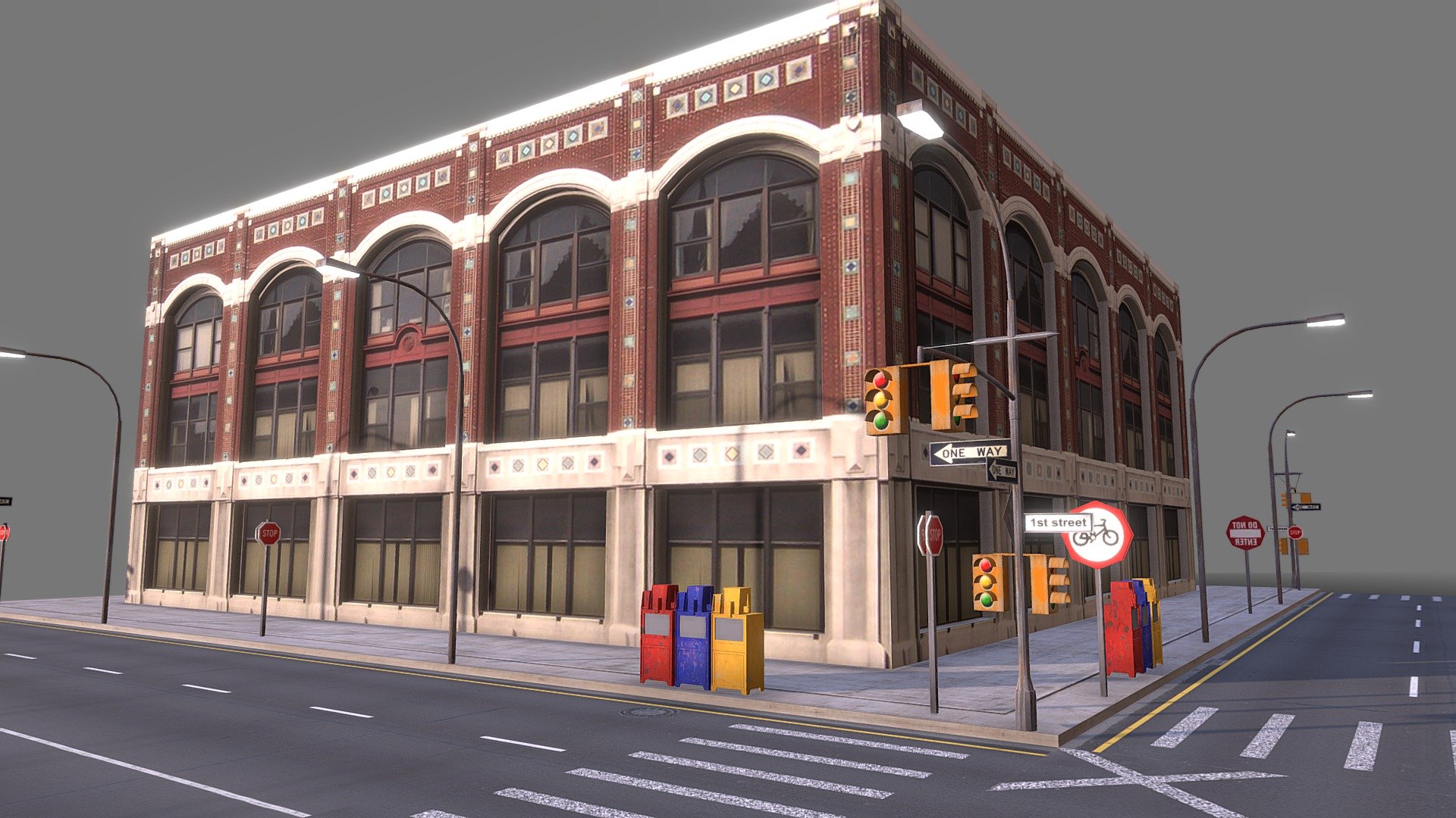 Low Poly City Block 05 - Buy Royalty Free 3D model by Giimann [2ce20a9 ...