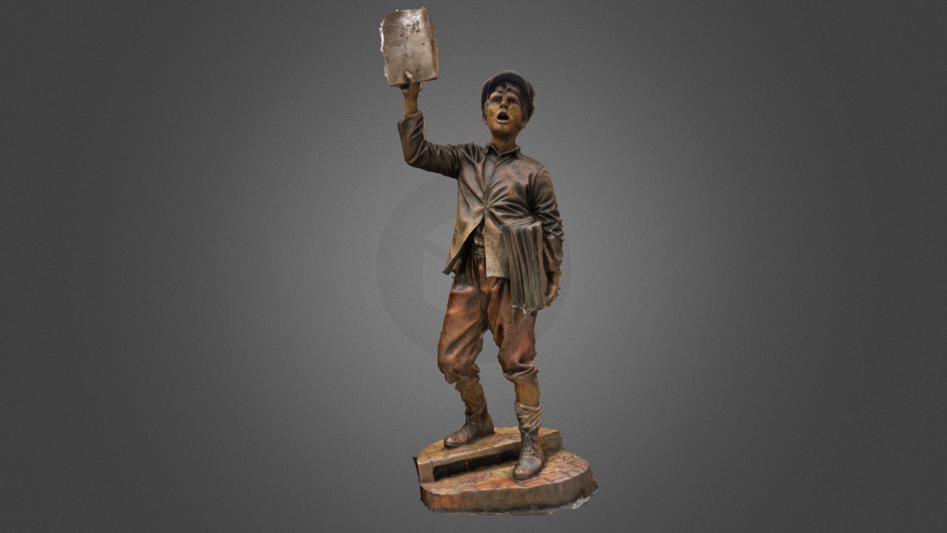 Nashville Banner Paperboy - 3D model by belmontguy [2ce22f0] - Sketchfab