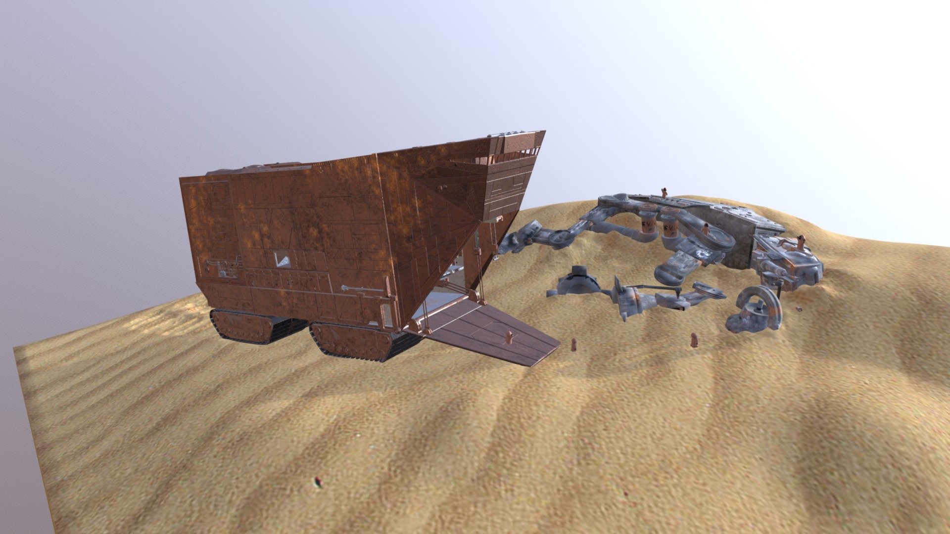 Jawa Sandcrawler - 3D model by Alchemy * Gergő Arany ...