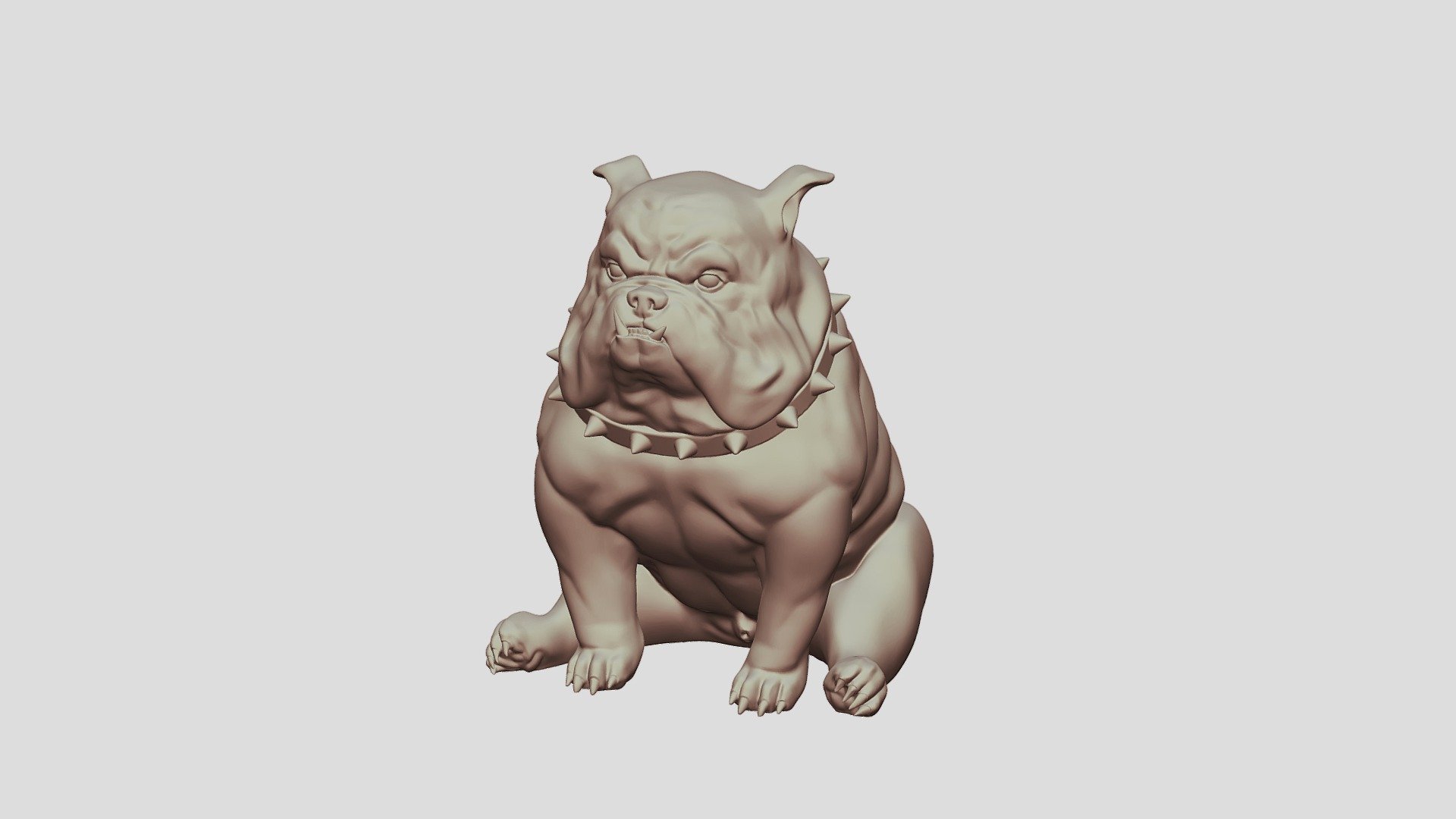 Bulldog 3D print model - Buy Royalty Free 3D model by SakoSculpt ...