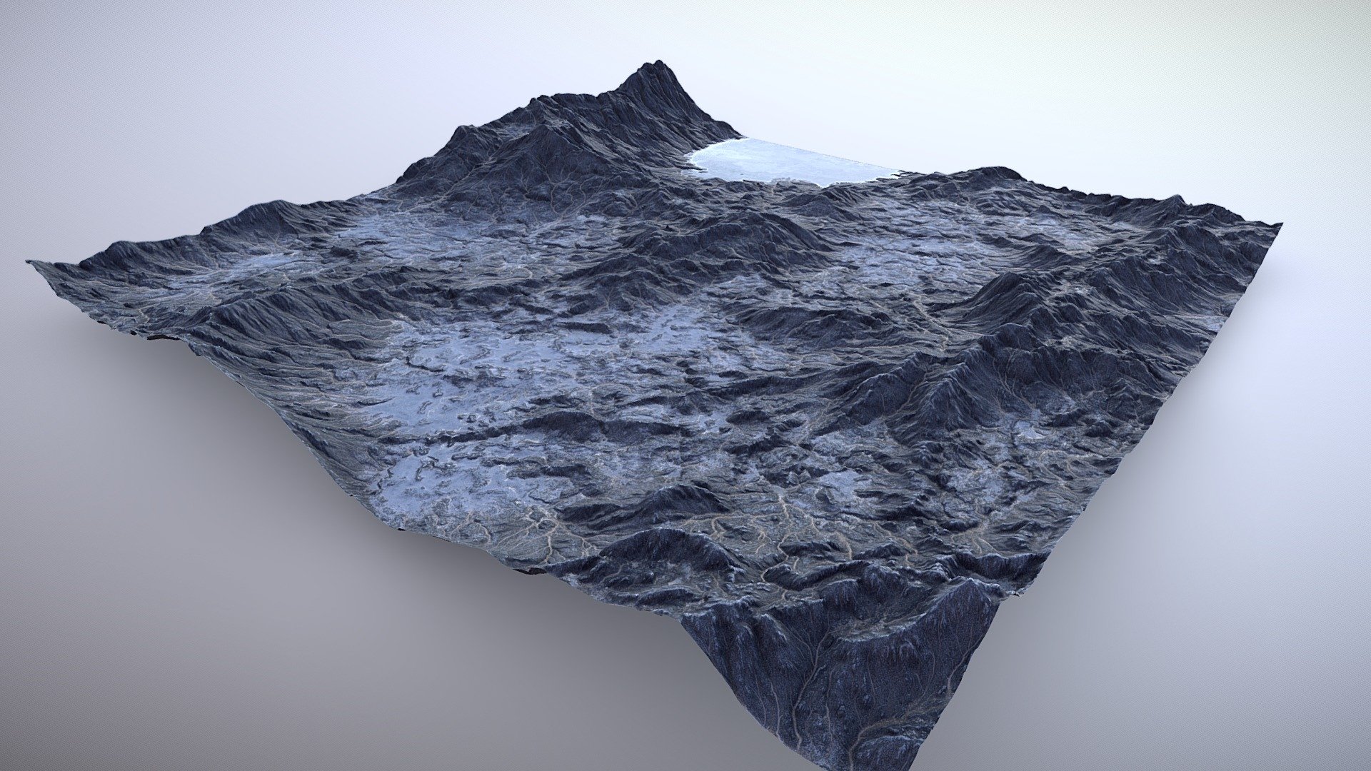 Dark Craggy Foothills Terrain - Buy Royalty Free 3D model by taber ...