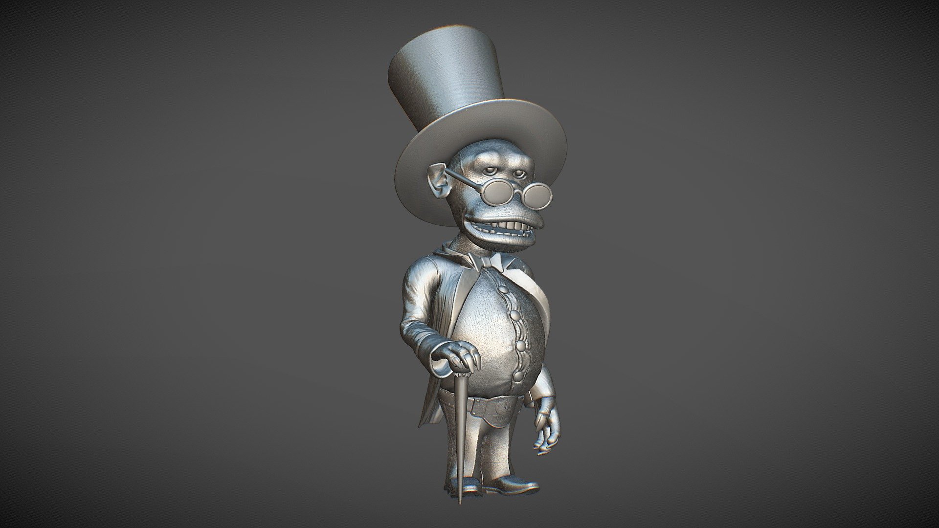 Monkey character - 3D model by djkorg [2ce5e41] - Sketchfab