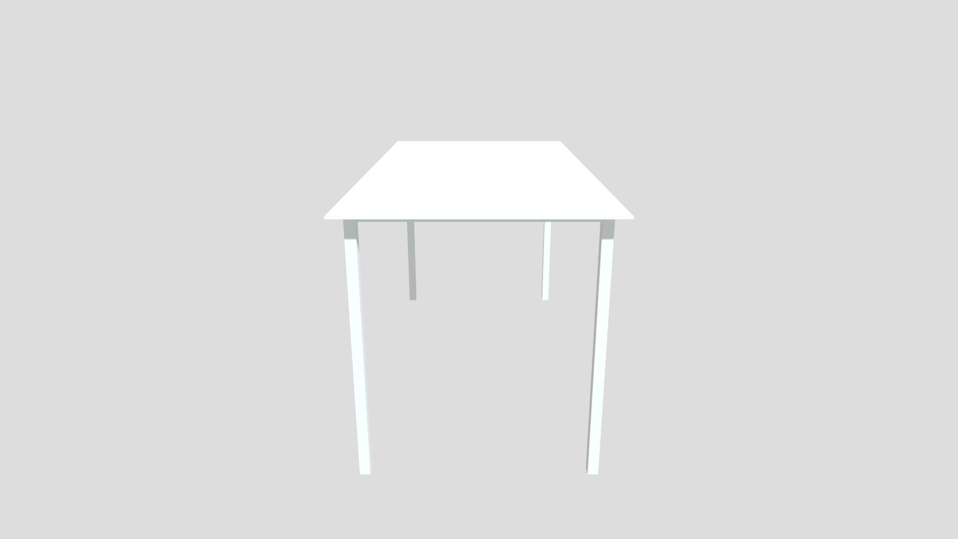 Simple Square 2(L)x1(W)x1(H) Table - 3D model by B-48-MFJ (@modelling ...