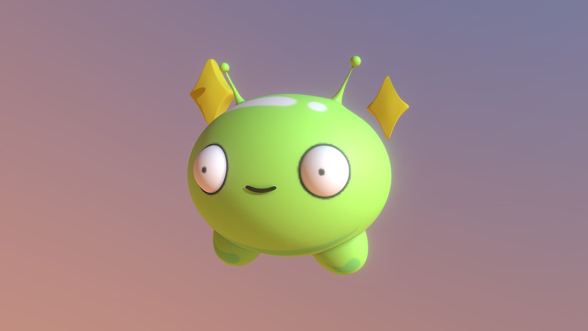 cute alien 230520 - Download Free 3D model by syaza [2ceaba8] - Sketchfab