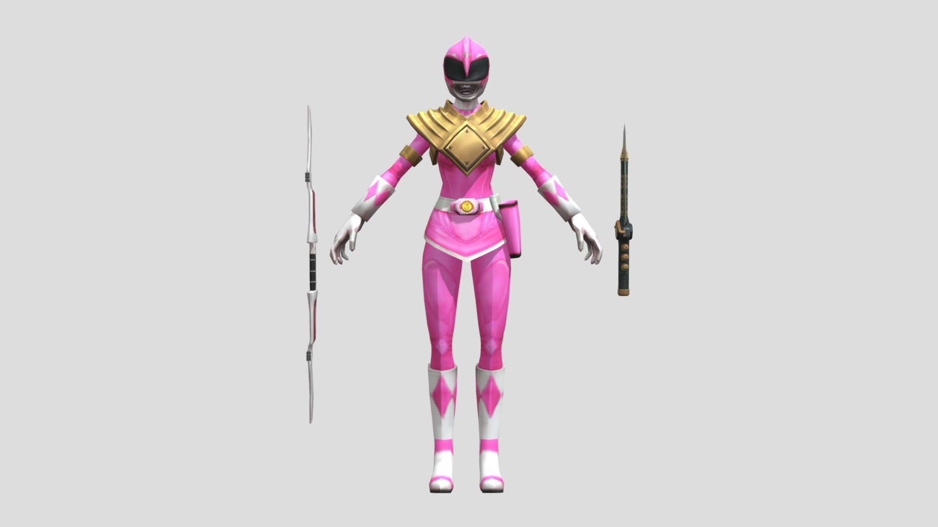 Pink Ranger Movie 1995 - Power Rangers - Download Free 3D model by ...