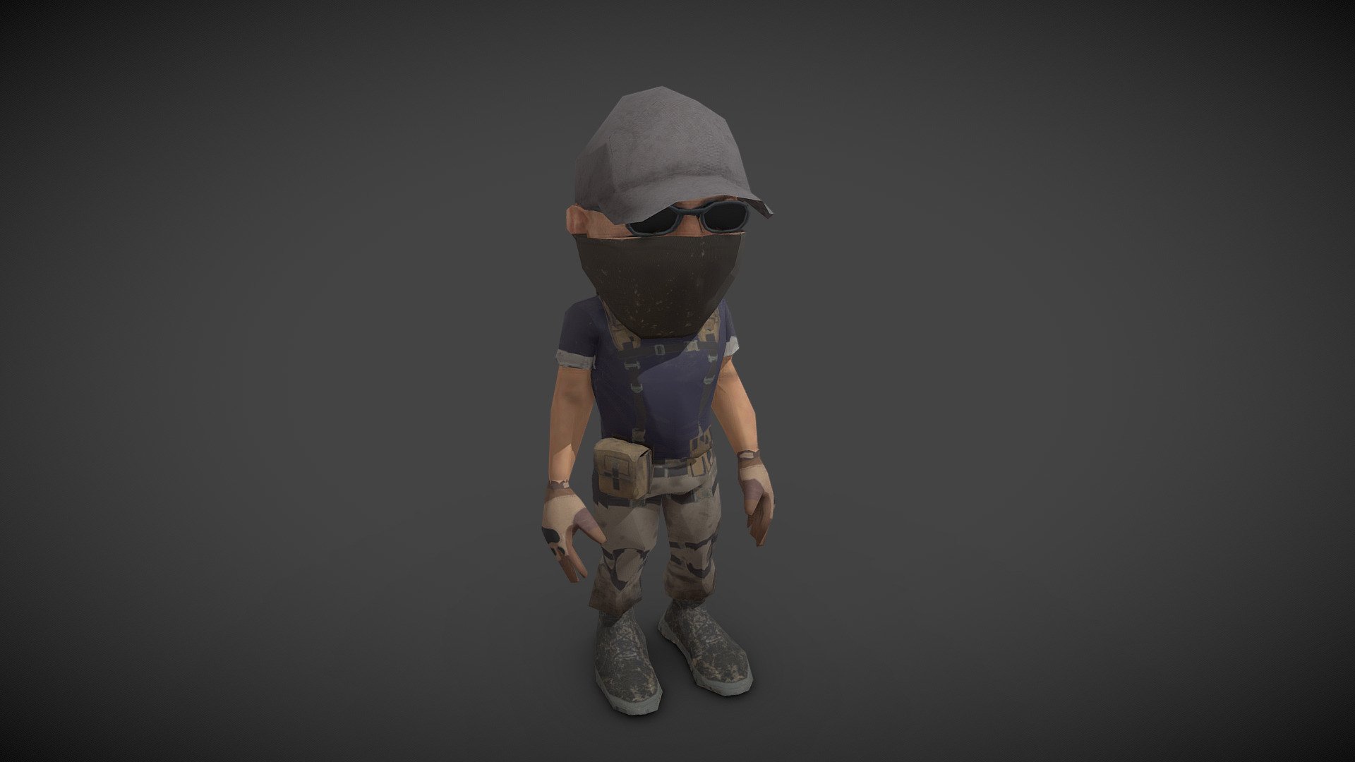 Mini-figurine a soldier in a hat - Download Free 3D model by Valger ...