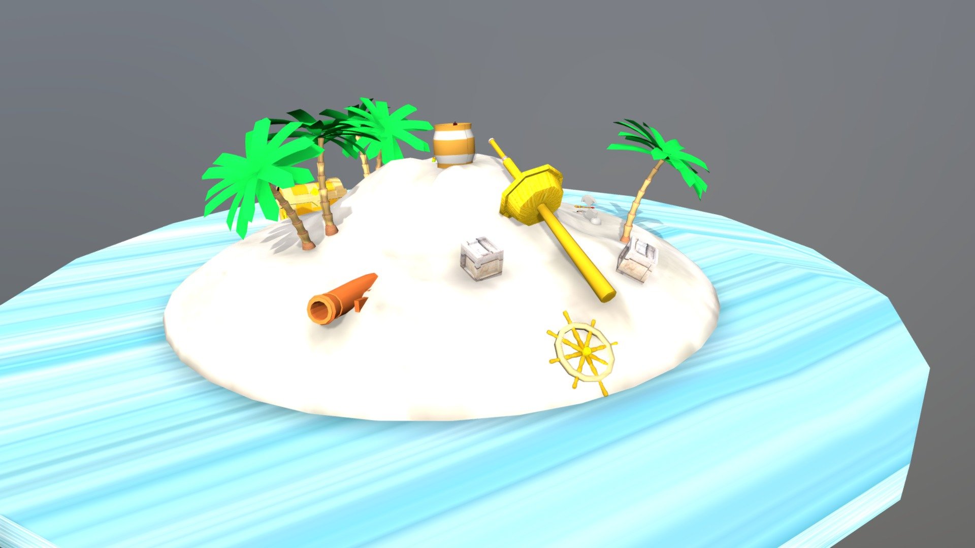 Pirate Island? - 3D model by damowils [2cf50ca] - Sketchfab