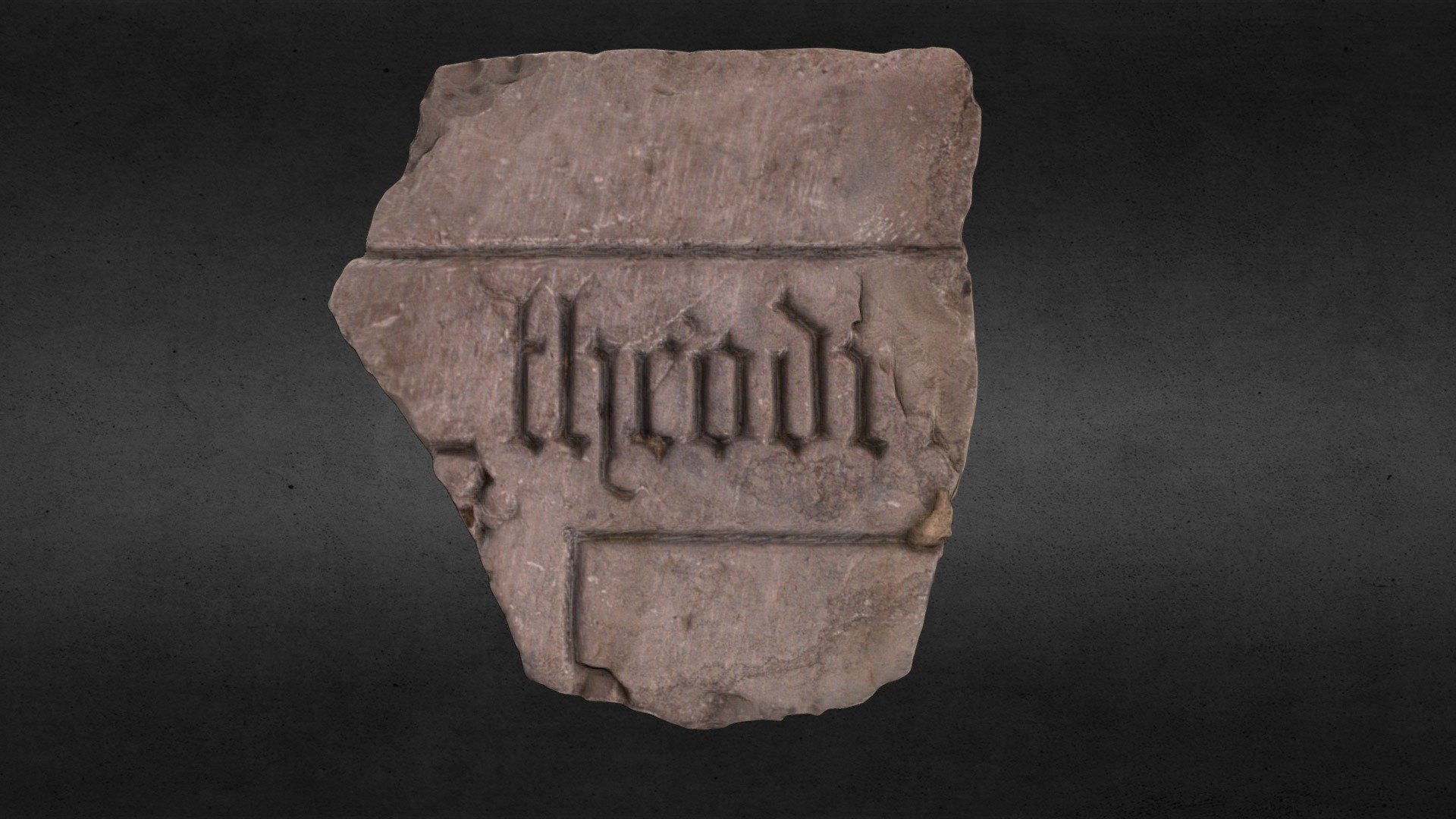 Grafsteen 4 - 3D model by Archeologie Gemeente Den Haag ...