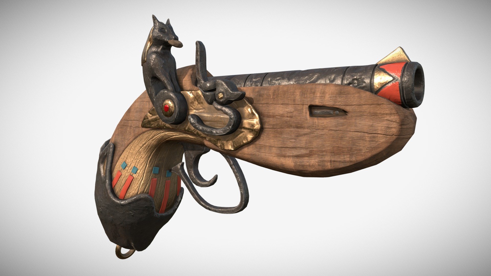 Flintlock - 3D model by Hamidreza Afshari (@artofcodeplus) [2cfbde6 ...